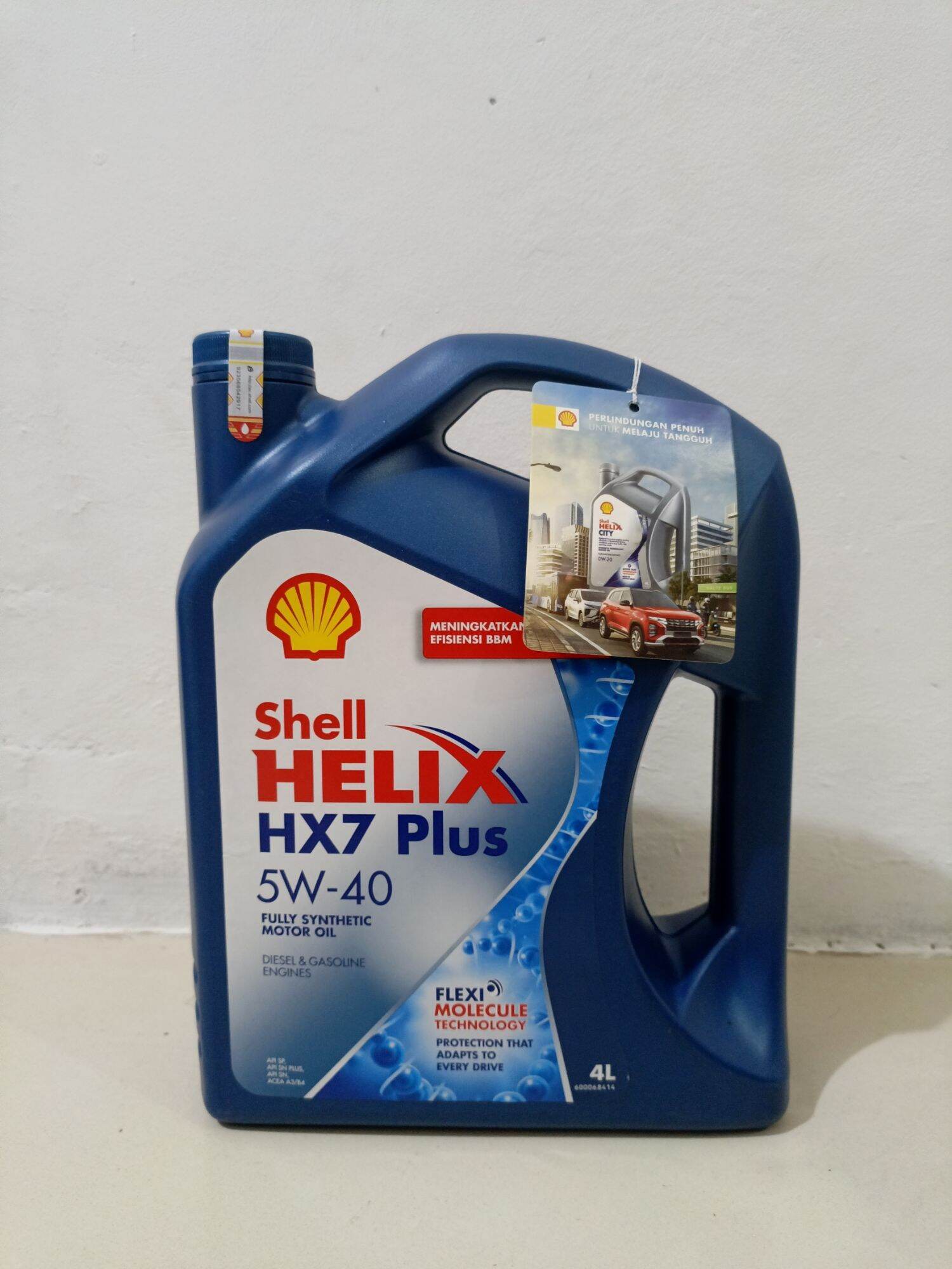 Oli Mobil Shell Helix Hx7 Plus 5W-40 4Liter Diesel&Gasholin | Lazada ...