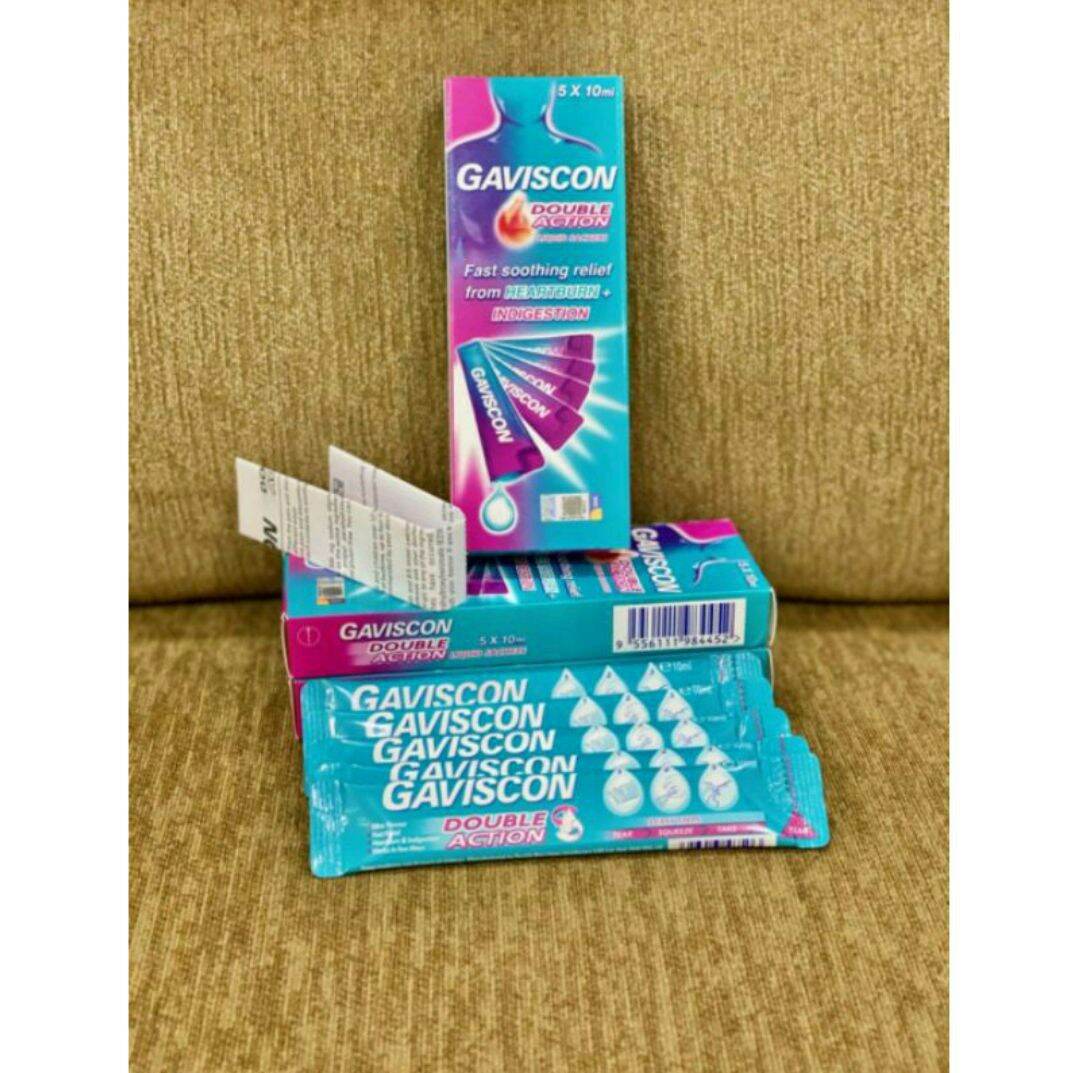 Gaviscon Double Action Sachet 5x10ml - Double Action | Lazada Indonesia