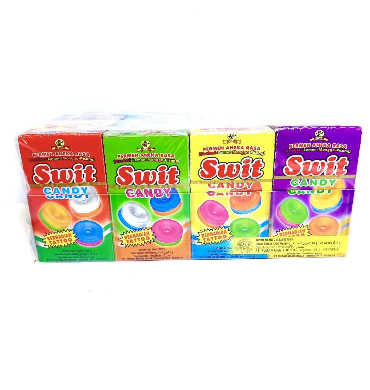 Permen Keras Permen Swit Candy Berhadiah Tato ( 20 pcs x 9g ) | Lazada ...
