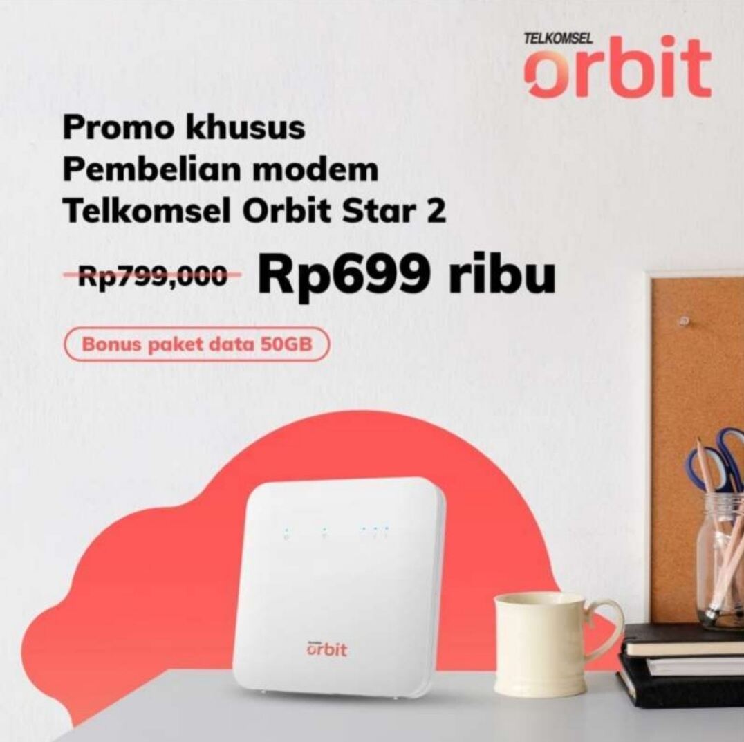 Huawei Modem Orbit Star 2 free kuota 25GB per bulan | Lazada Indonesia