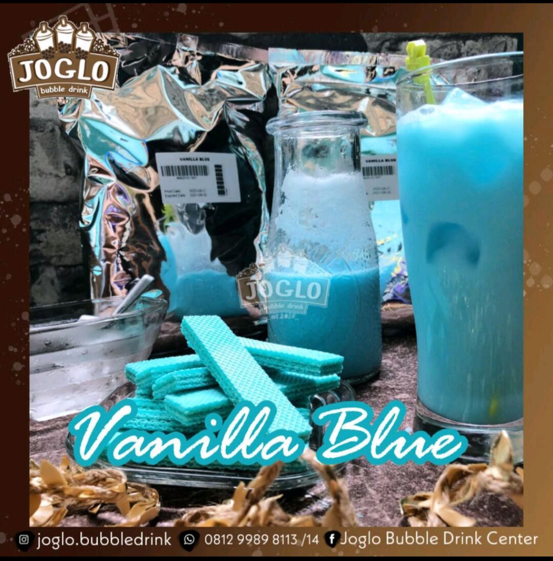 VANILA BLUE POWDER DRINK | BUBUK MINUMAN VANILA BLUE 1kg | | Lazada ...