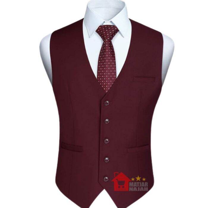 rompi setelan jas /kemeja/ vest pria/waistcoat | Lazada Indonesia