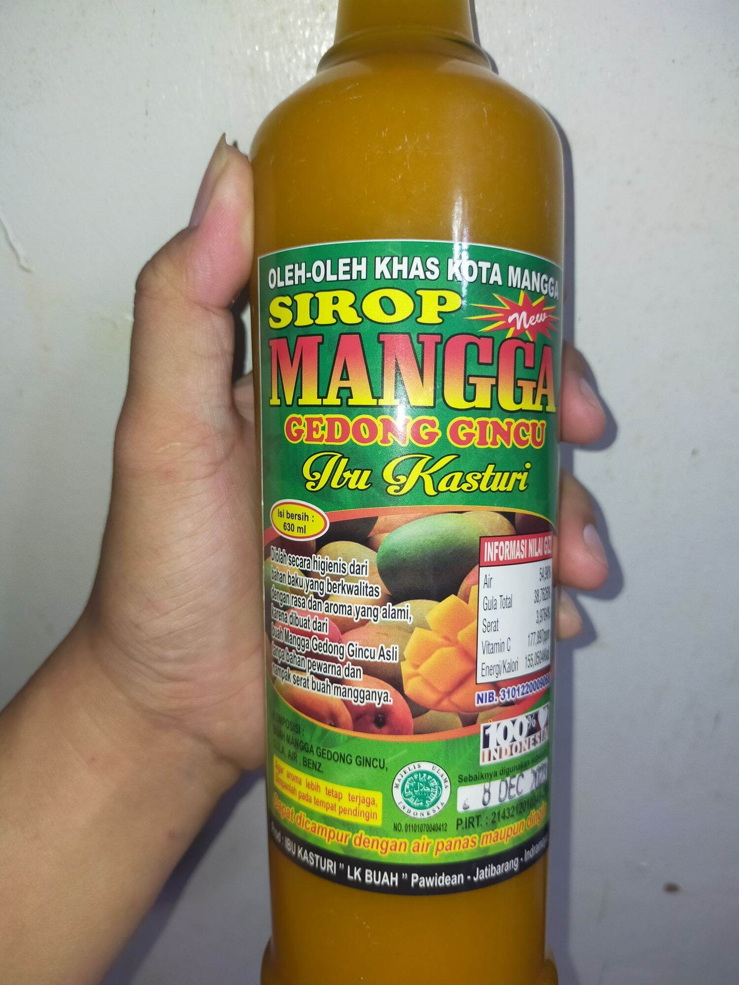 Syrup Mangga Gedong Gincu & Kweni Asli Khas Kota Indramayu Kemasan ...