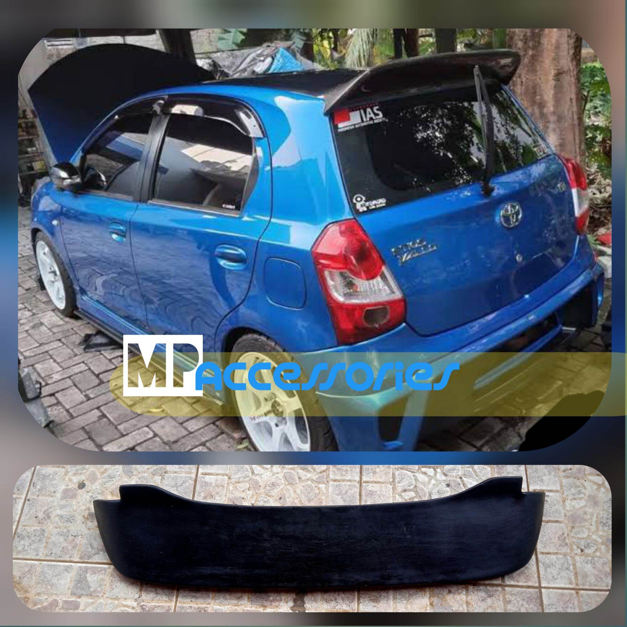 Spoiler Spoon Toyota Etios Valco Berbahan dasar Fiberglass berkualitas ...