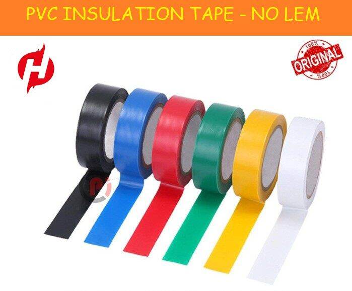PVC LISTRIK INSULATION TAPE TIDAK ADA LEM (NO LEM) | Lazada Indonesia