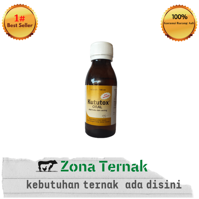 KUTUTOX ORAL 100 ML - obat kutu caplak pada sapi kambing domba hewan ...
