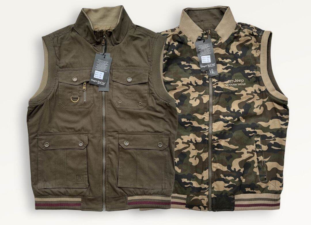 pakaian pria/rompi pria/rompi import/rompi bolak balik | Lazada Indonesia