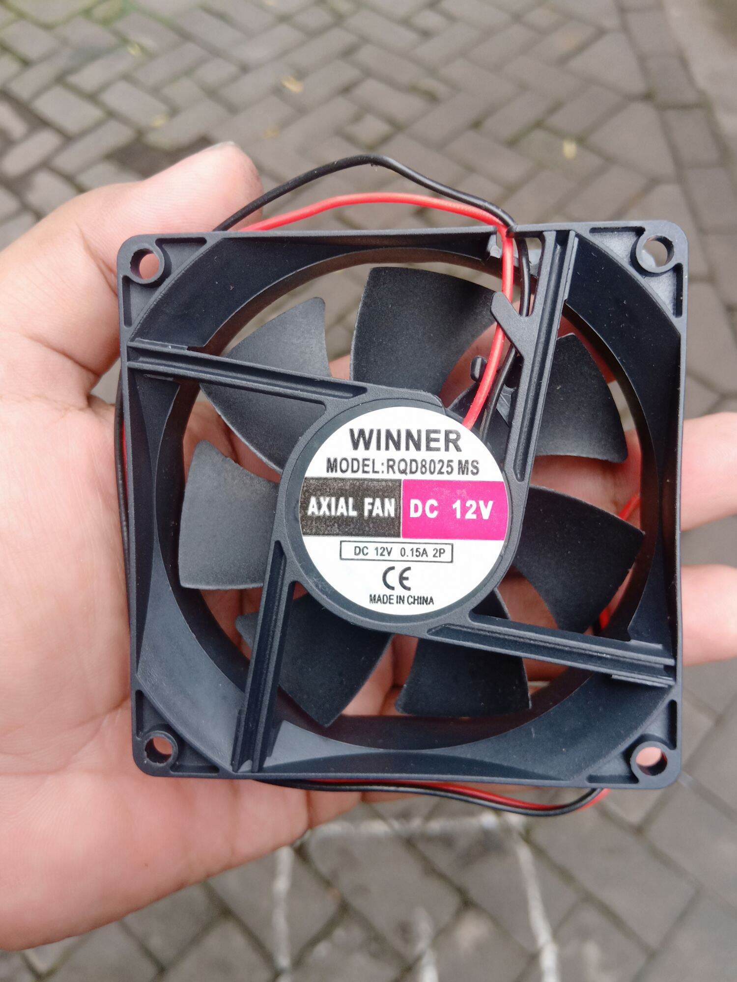 kipas fan dc 8cm atau ukuran 8x8 pendingin tegangan DC 12 volt | Lazada ...