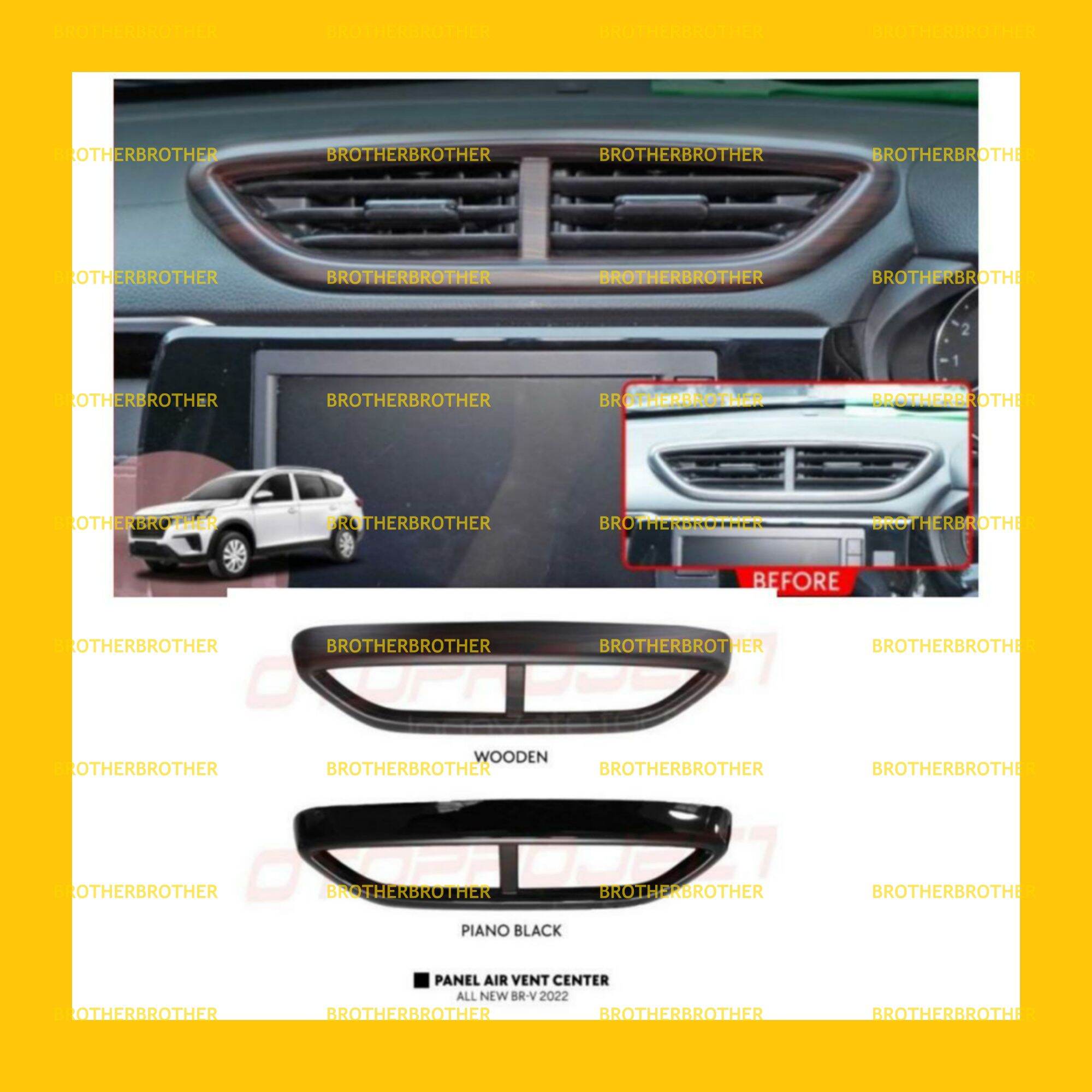 Panel AC Tengah Honda BRV 2022 Up Air Vent Center Wood Hitam | Lazada ...