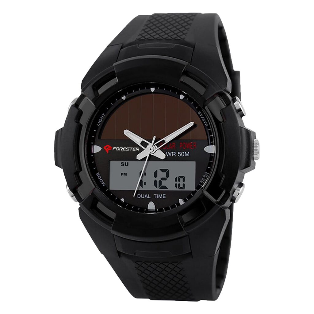 Forester Jam Tangan Digital Analog Pria JTF 1016 Tenaga Solar Free Box ...