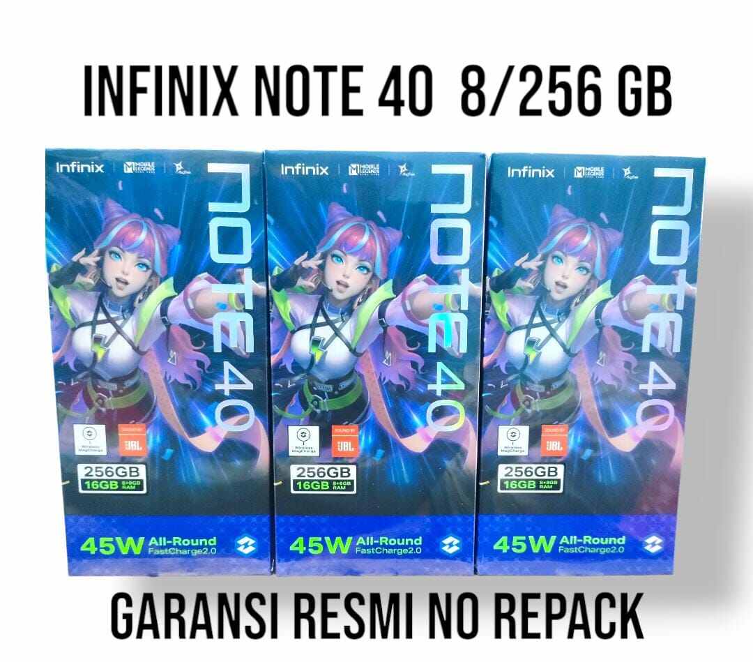 Infinix Note 40 8/256 GB Garansi Resmi No Repack | Lazada Indonesia