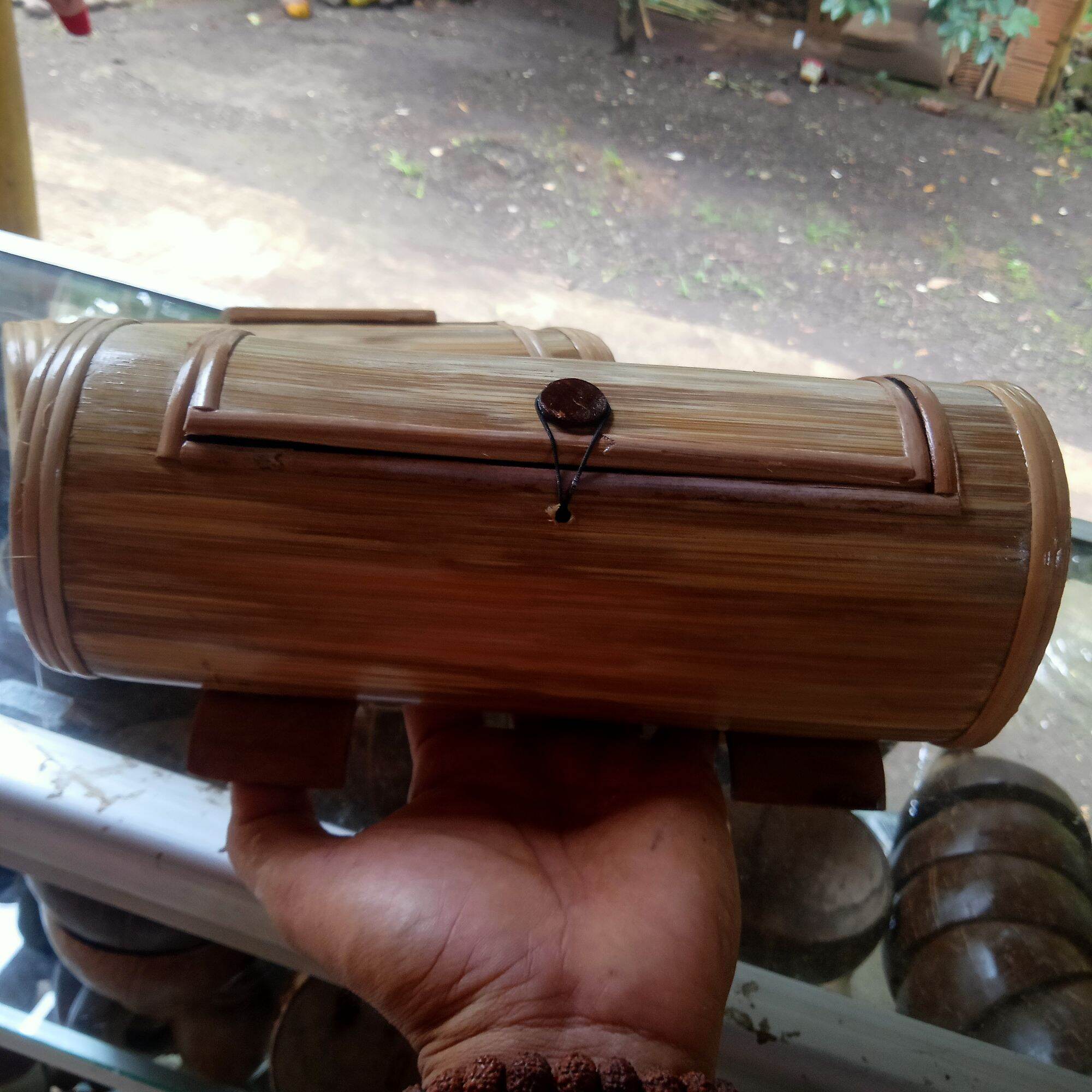 tempat tisu bambu unik dan etnik natural dari bambu dengan model jadul ...