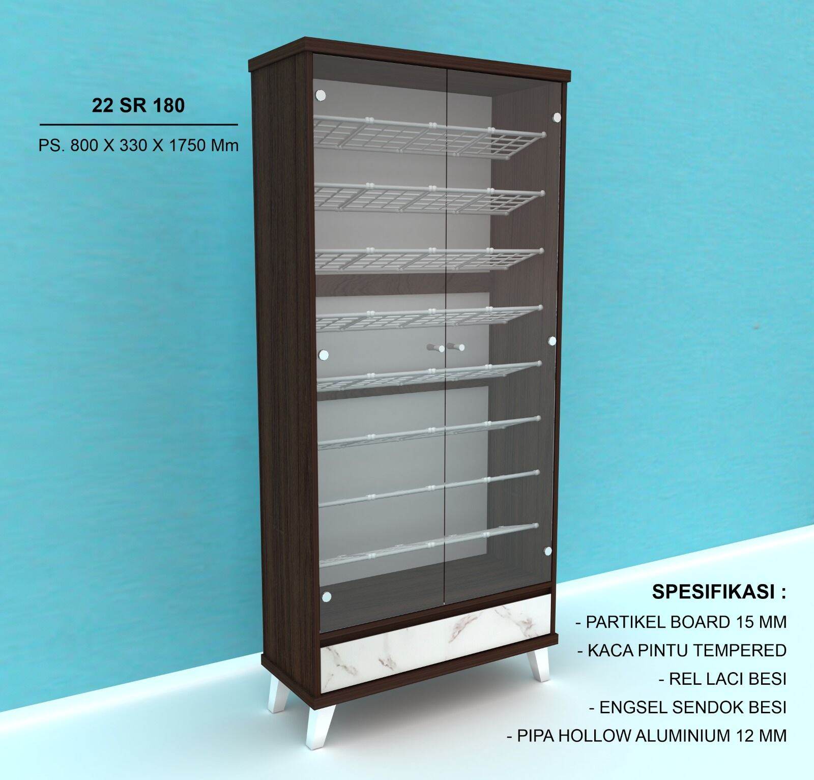 Rak Sepatu Pintu Kaca - Lemari Sepatu Kaca Minimalis Modern | Lazada Indonesia