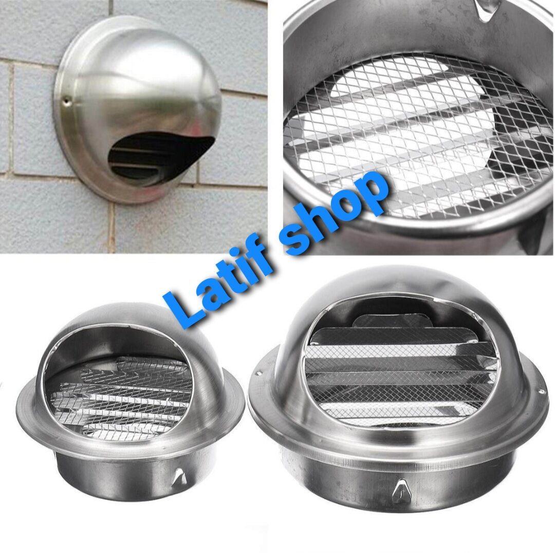 Pan kep 8 in . grill bulat flexible ducting 8 in.penutup lubang pipa ...