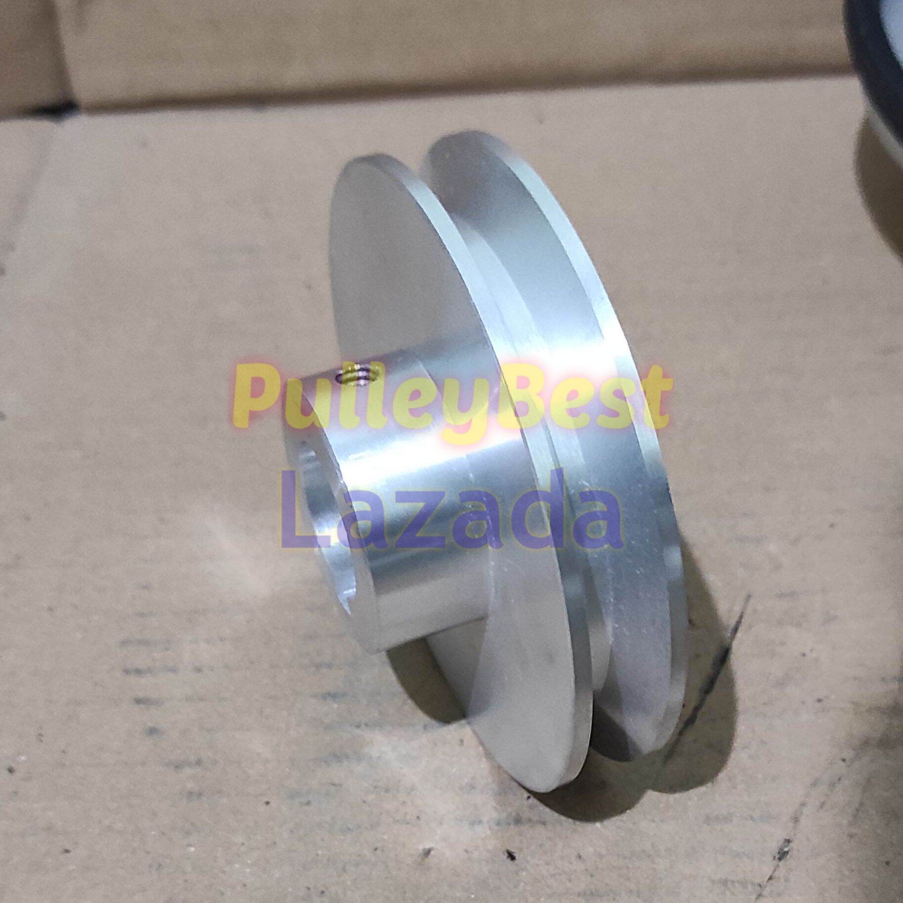 Pulley pully 4 inch as 24 mm jalur A1 poly pully alumunium | Lazada ...
