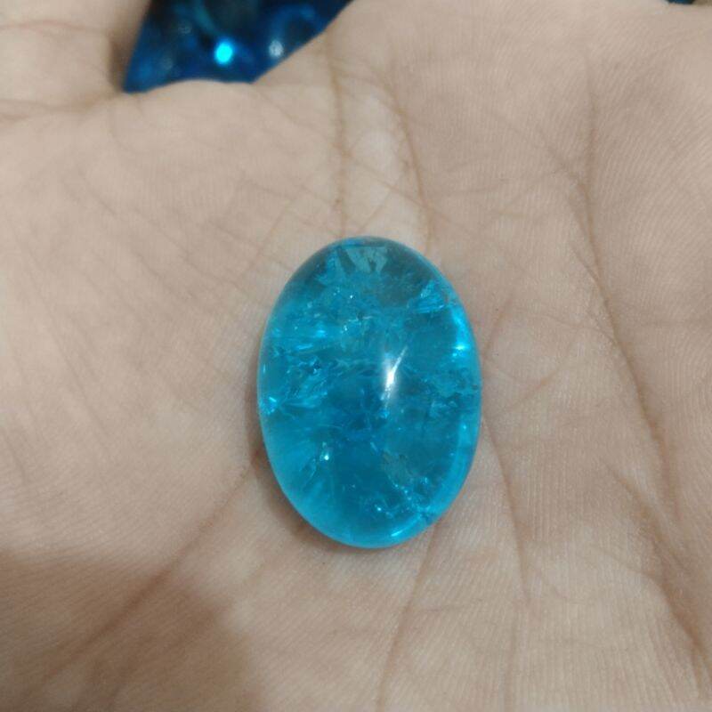 Batu blue topas pecah seribu pecahnya didalam | Lazada Indonesia