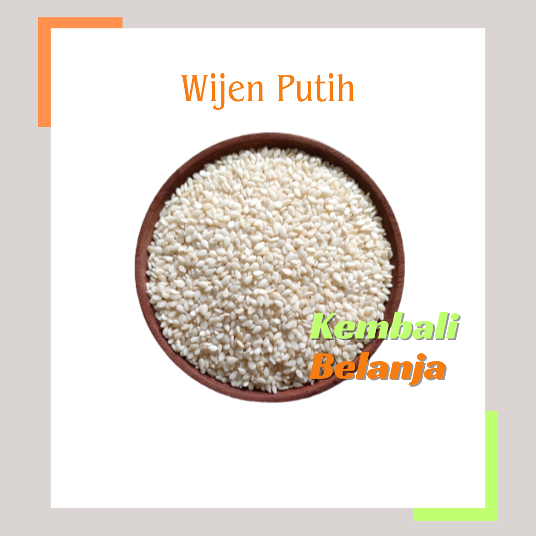 Wijen Putih 250 Gram/ Wijen Onde-Onde/ Sesame Seed | Lazada Indonesia