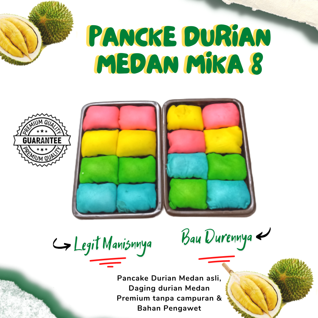 Pancake Durian mini isi 8 buah durian Medan | Lazada Indonesia