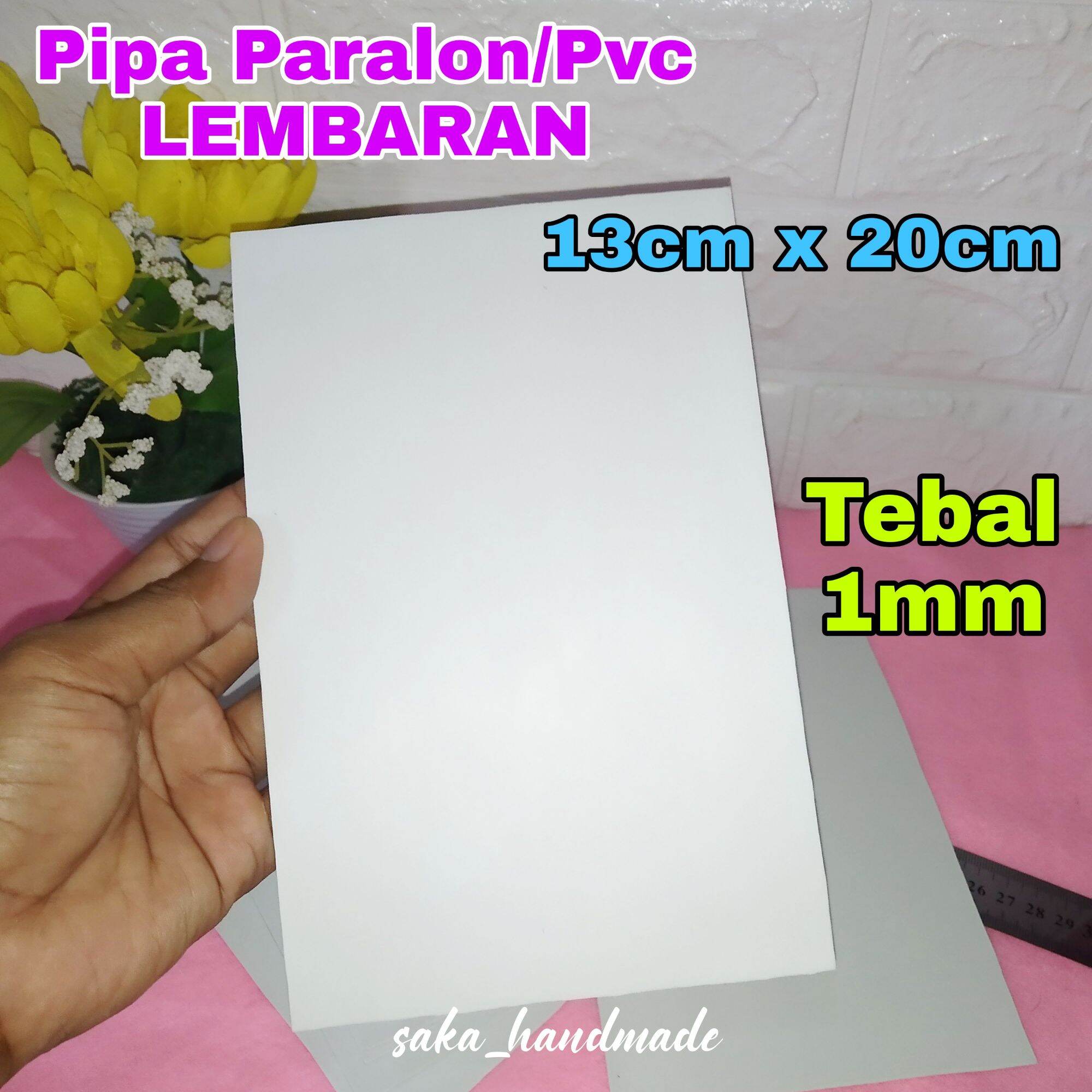 PIPA PARALON/PVC LEMBARAN (13 cm X 20cm) TEBAL 1mm | Lazada Indonesia