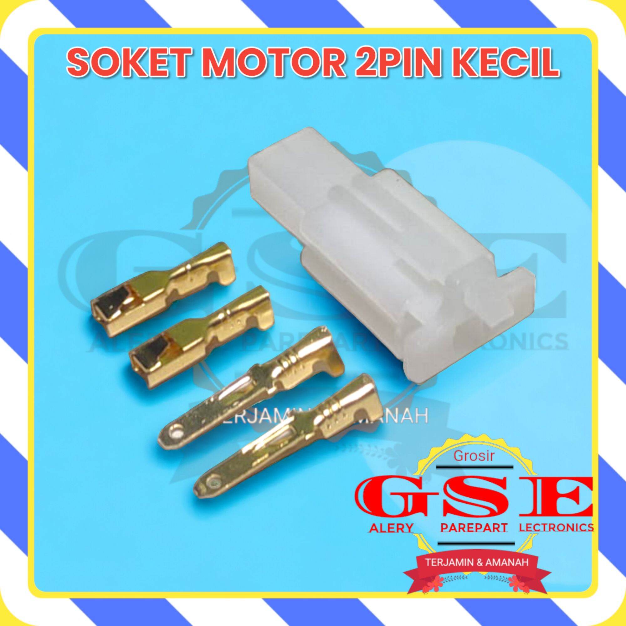 Soket motor 2pin kecil/konektor motor 2pin/soket kabel motor 2pin kecil ...