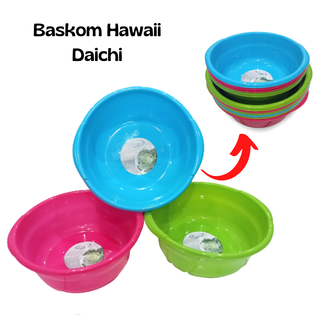 Baskom Hawai Daichi Baskom Bulat Plastik Baskom Tempat Serbaguna ...