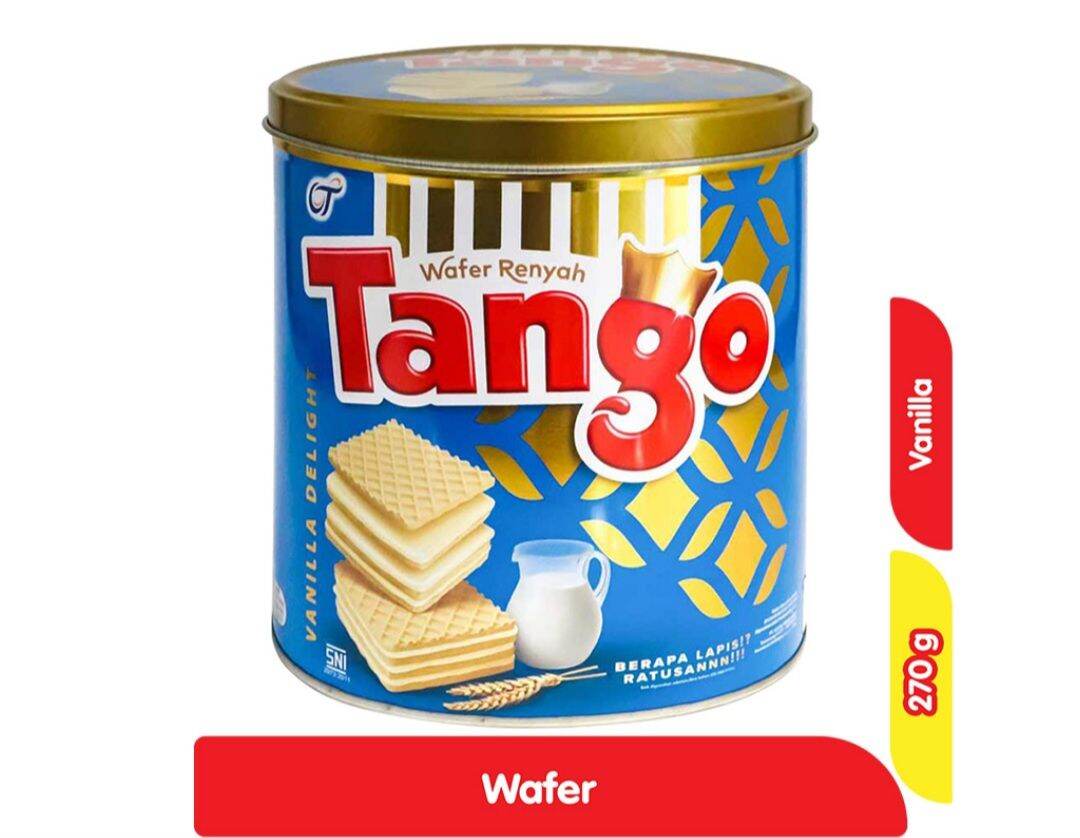 Tango Wafer Vanilla 270gr Kaleng Cemilan Wafer Enak | Lazada Indonesia
