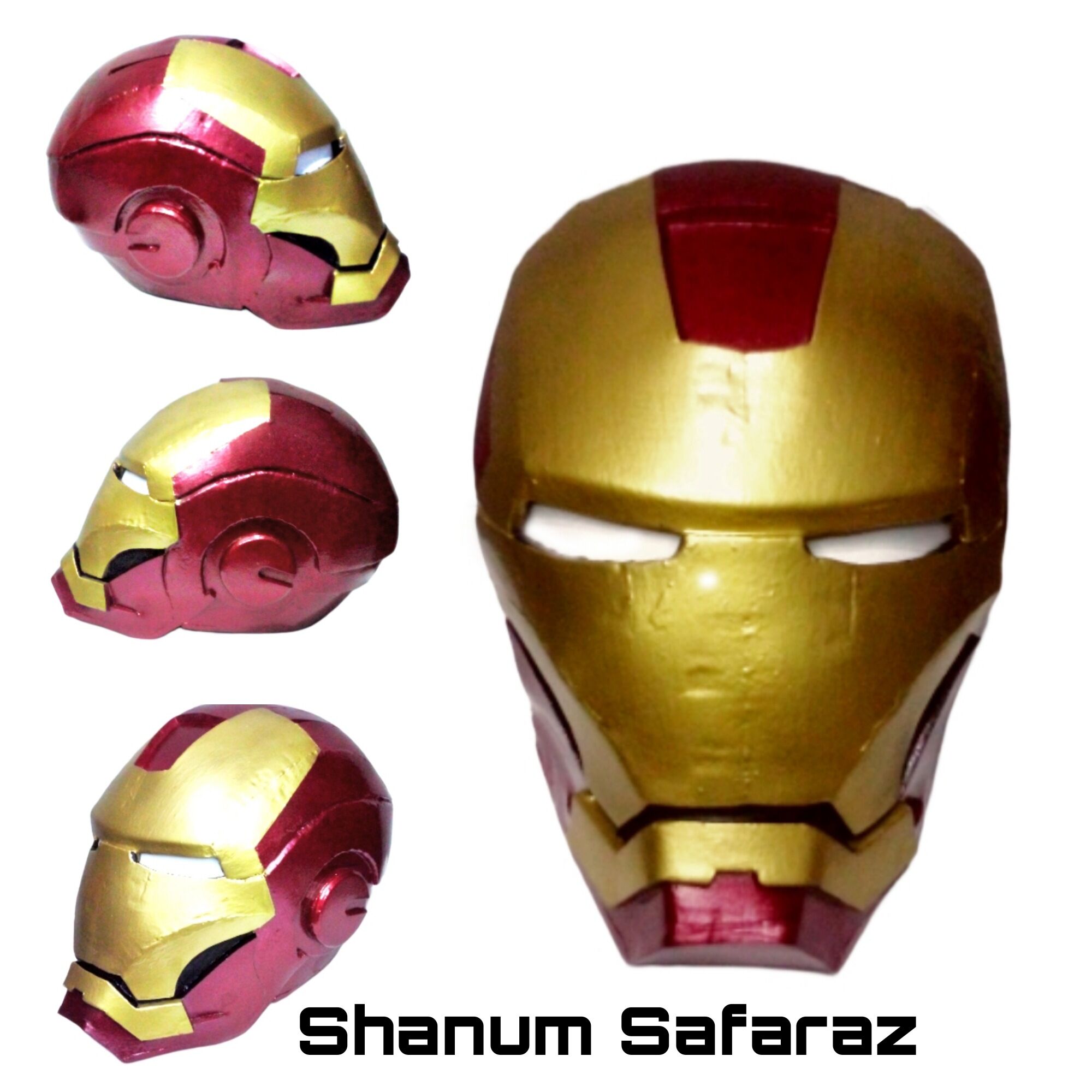 Topeng iron Man fullface helm iron man helm cosplay iron man | Lazada ...