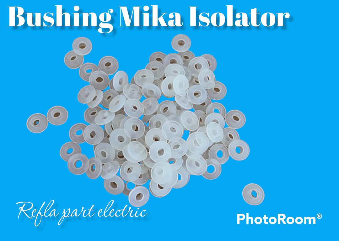 10 BUAH PLASTIK NYLON BUSHING RING MIKA ISOLATOR / RING BUSHING ...