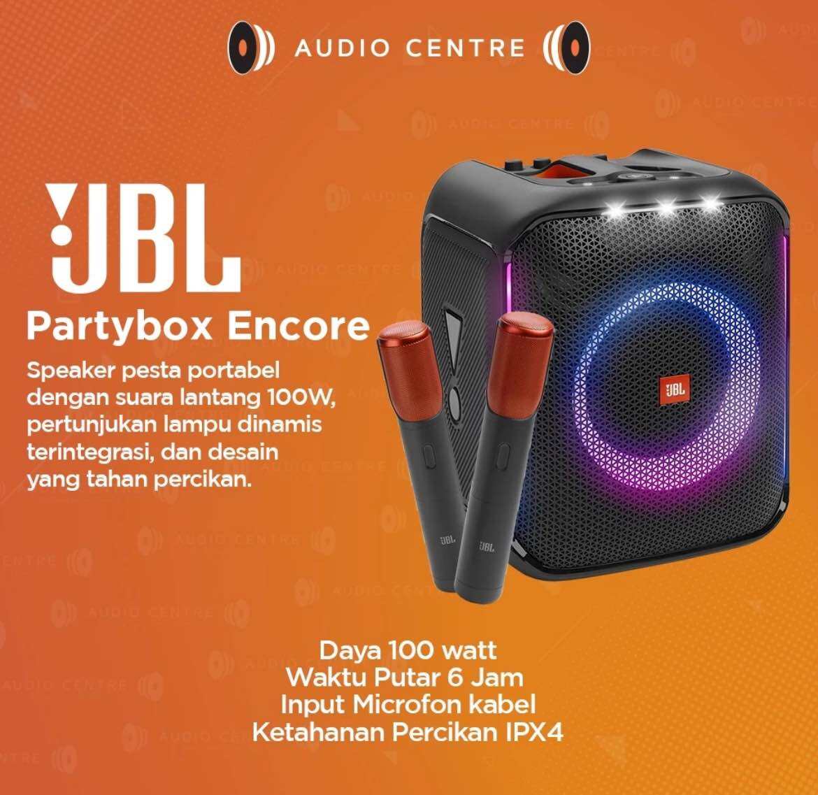 JBL Partybox Encore Bluetooth Speaker & 2 mic wireless original IMS | Lazada Indonesia