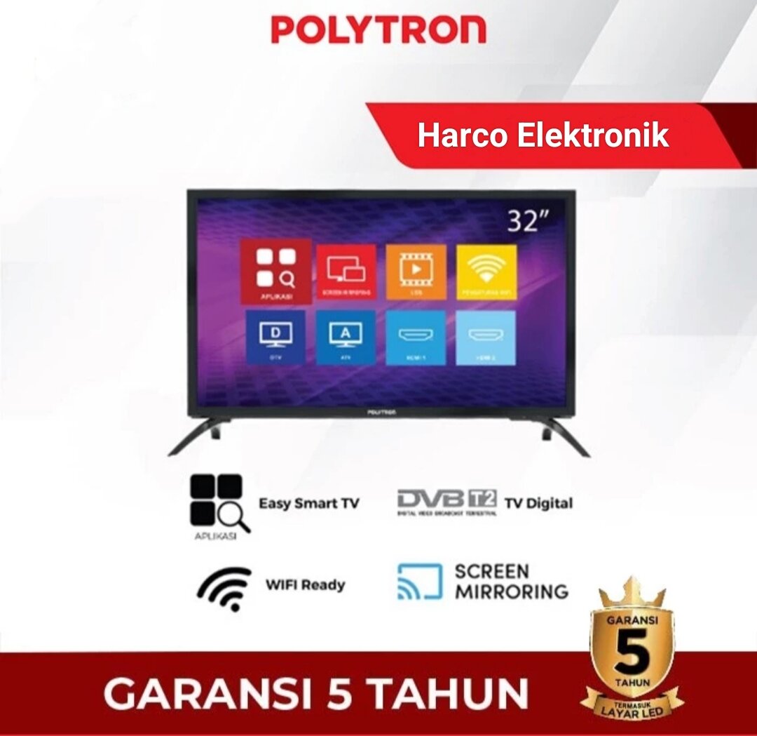 POLYTRON LED TV 32 Inch Smart Digital Tv PLD-32CV1869 | Lazada Indonesia