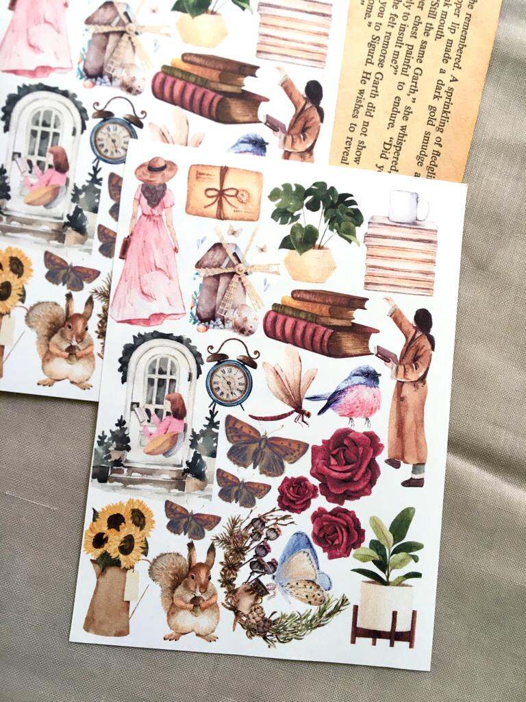 sticker journaling garden dan stickee aesthetic pink sticker journal ...