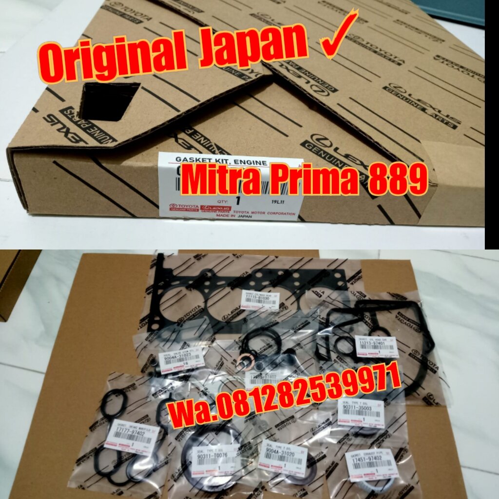 Packing Paking Gasket full set Toyota Avanza Xenia 1.3 1300cc vvti Original JAPAN | Lazada Indonesia