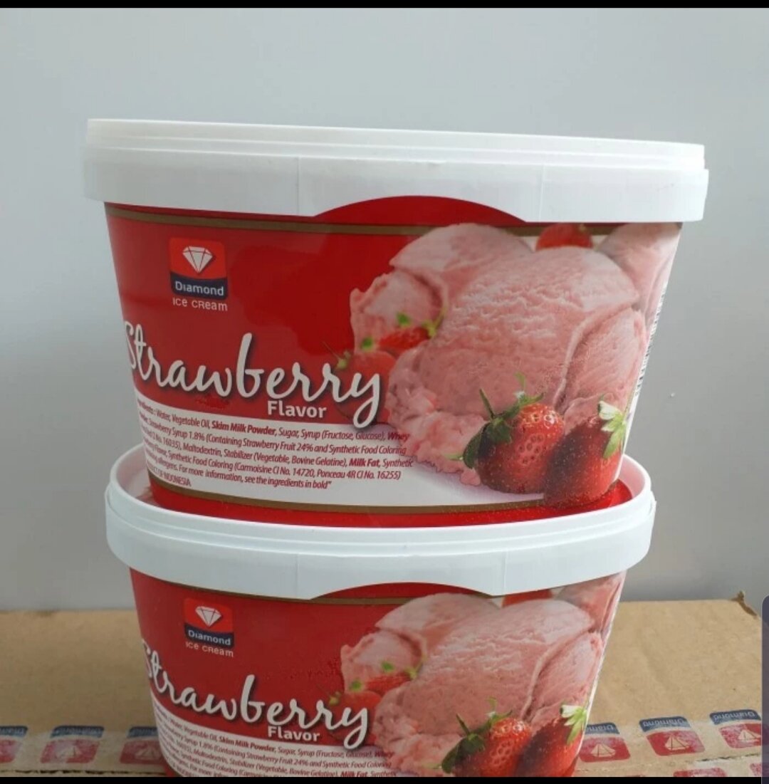 Ice Cream Diamond 700 ML - Strawberry | Lazada Indonesia