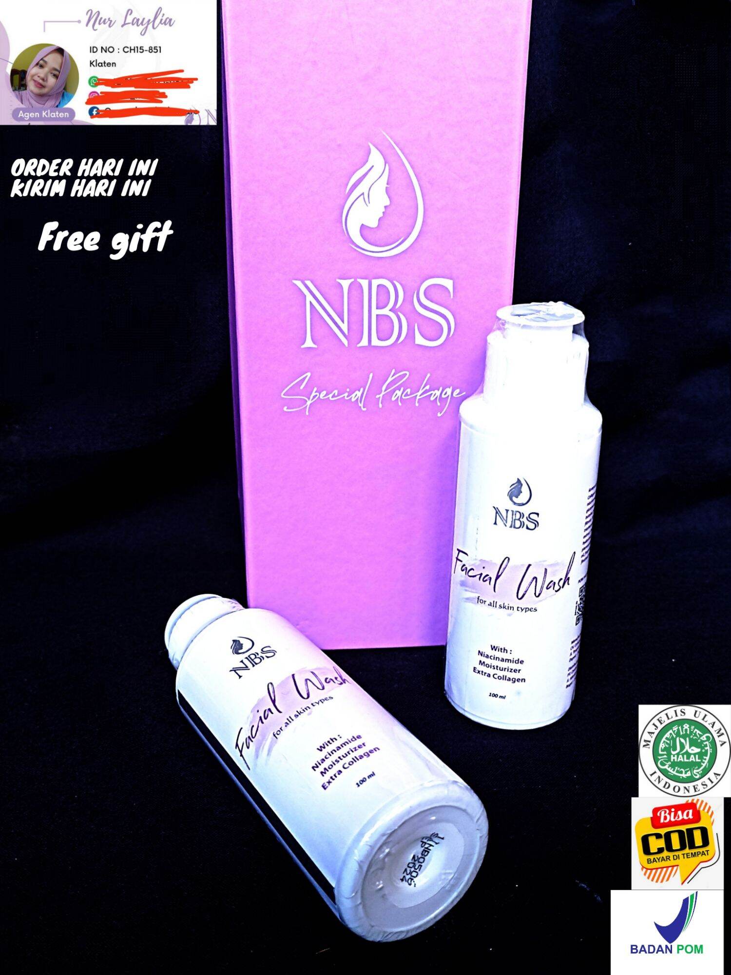face wash nbs skincare ori | Lazada Indonesia