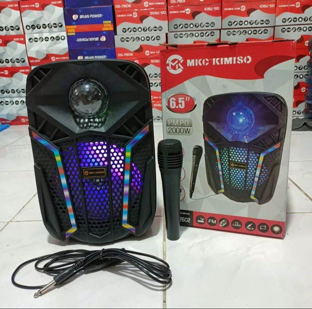 Speaker Aktif Bluetooth Kimiso QS-2602 - QS-2603 Free Microphone Kabel ...
