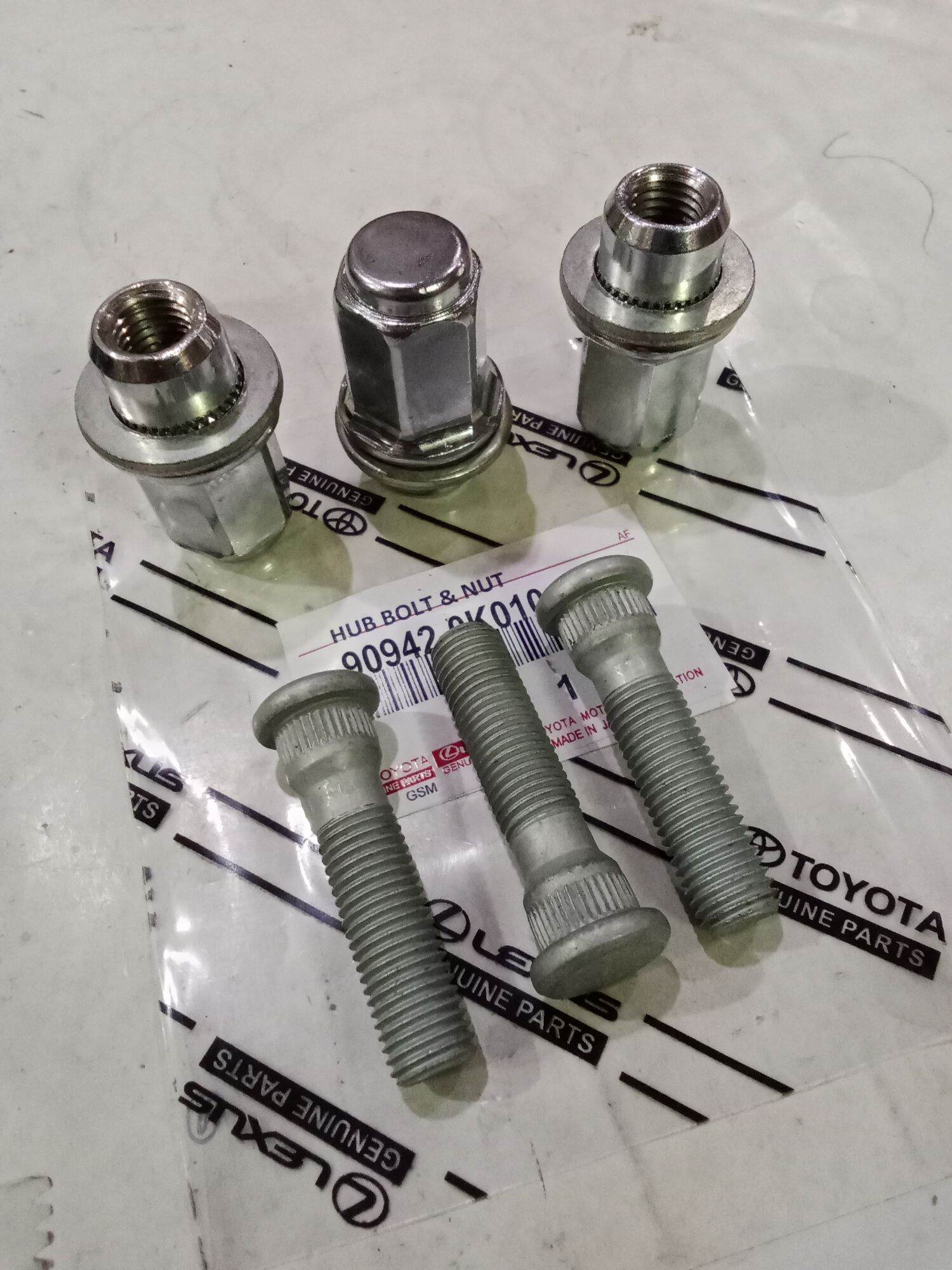 BAUT RODA RACING HUB BOLT AND NUT TOYOTA INNOVA FORTUNE HILUX ORIGINAL ...
