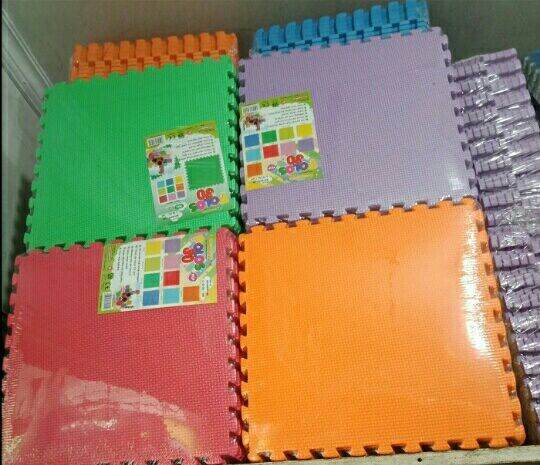 Karpet puzzle evamat polos tebal karpet matras karpet lantai bahan spon ...