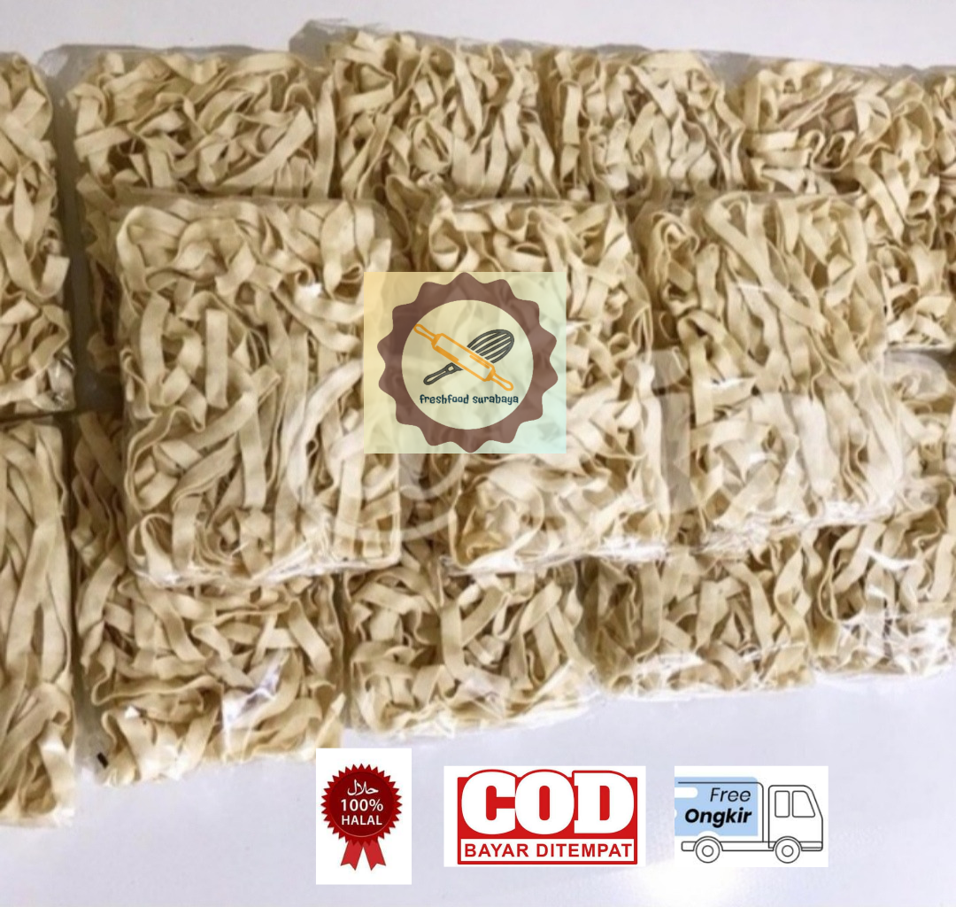 Mie kering lebar atau kwetiau porsi besar kemasan 150gram | Lazada ...
