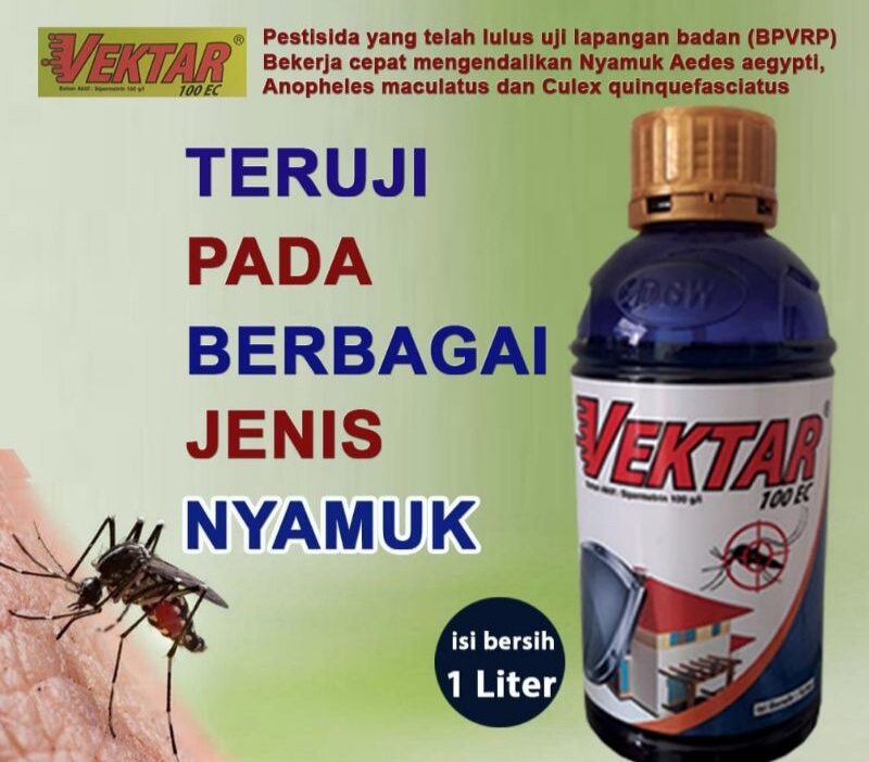 obat fogging vektar 100 ec sipermetrine pembasmi nyamuk lalat kecoa ...