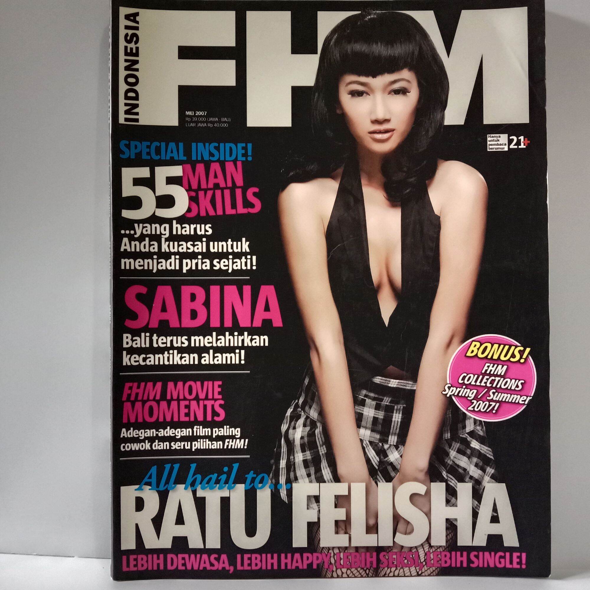 MAJALAH FHM NO 45 MEI 2007 COVER SABINA | Lazada Indonesia