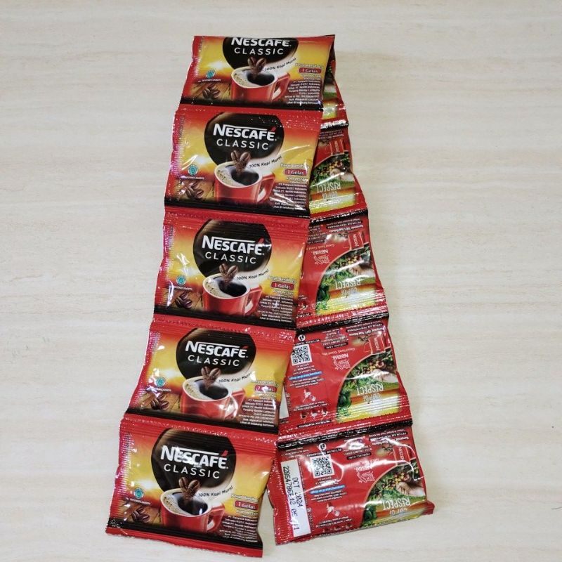 Nescafe clasic Renceng Kemasan 2gr isi 10 sachet l kopi instan murni ...