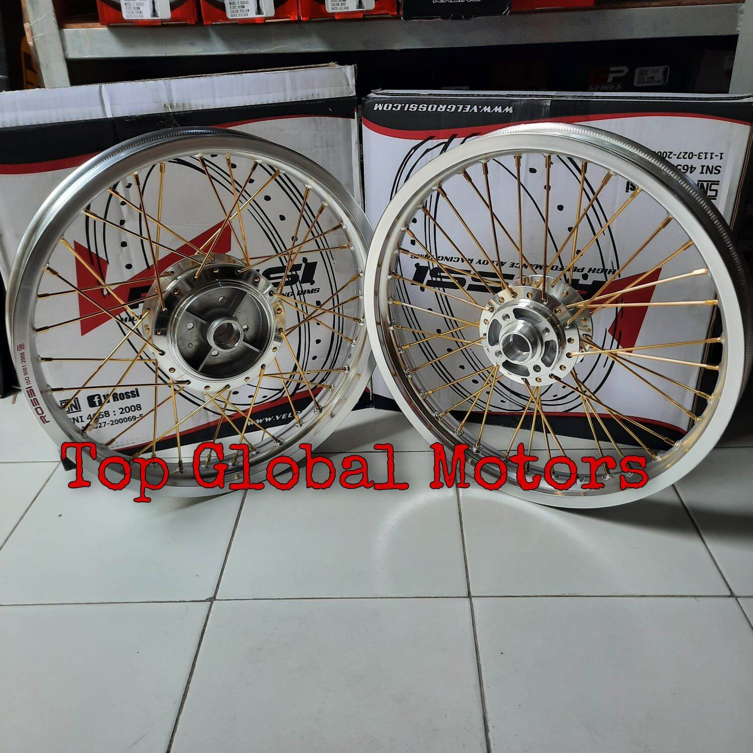 Velg ROSSI PAKETAN RX KING 160-185-17/18 Sepasang Depan Belakang ...