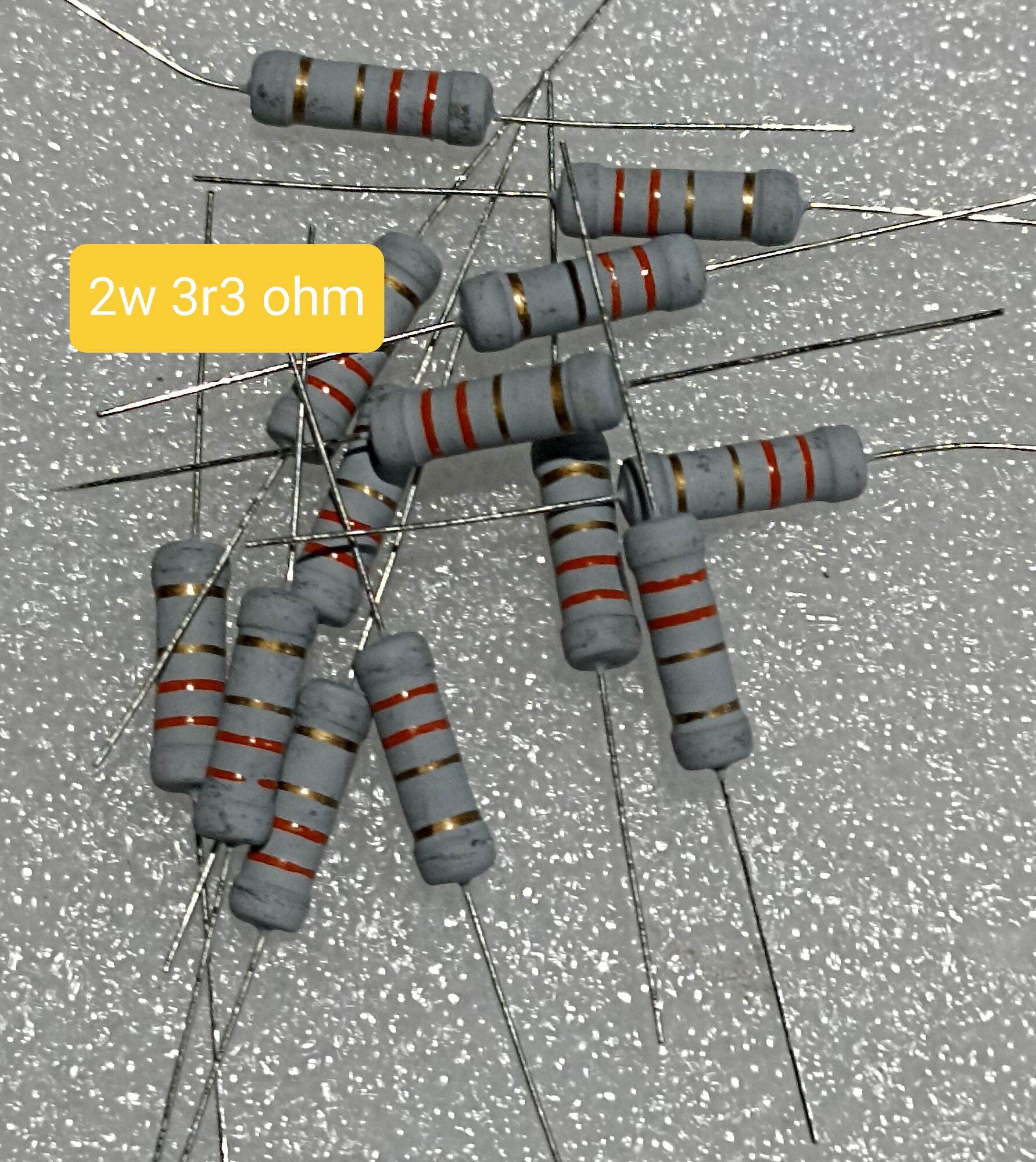 10BUAH RESISTOR 2WATT 3.3 OHM 3R3 OHM 2 WATT 3,3 OHM | Lazada Indonesia