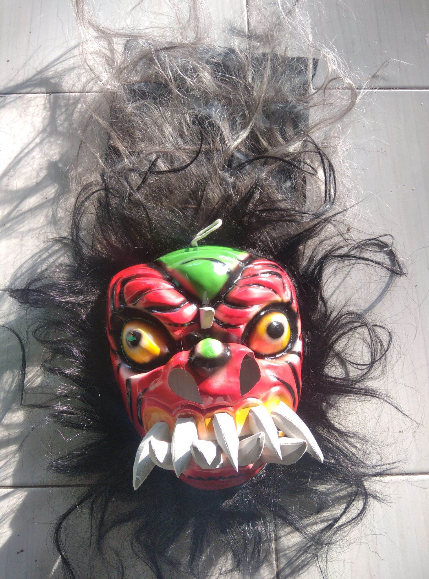 topeng buto be rambut bertaring 1pcs | Lazada Indonesia