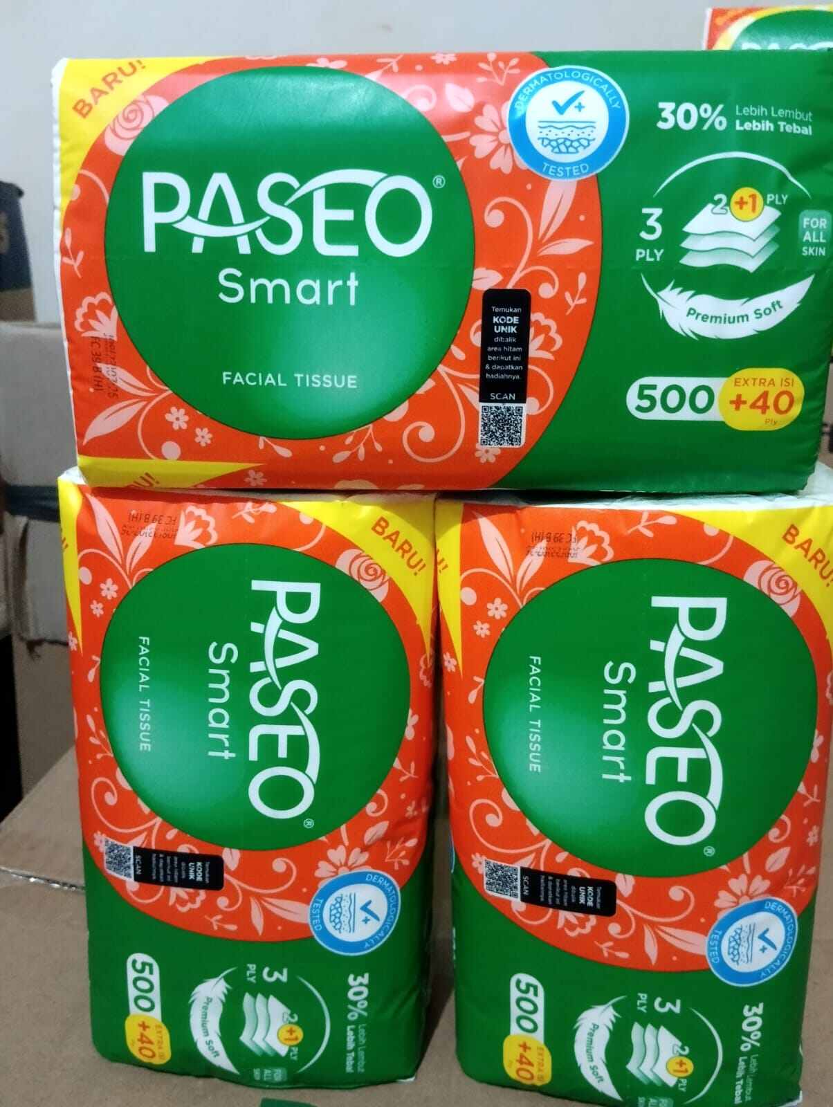 Tissue Paseo 500+40 sheet 3 ply (3 pcs) | Lazada Indonesia