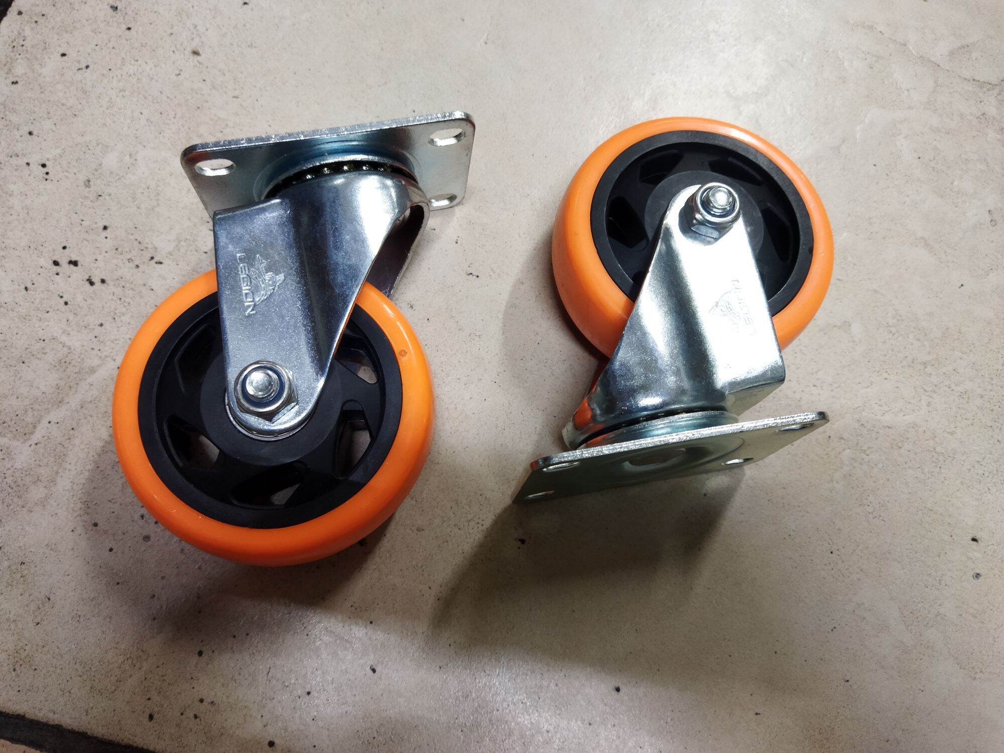 roda pu 4 inch putar roda troli roda gerobak harga 1pcs | Lazada Indonesia