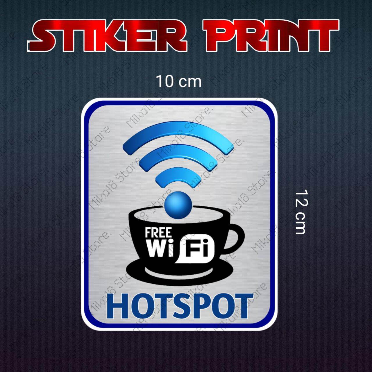 STIKER FREE WIFI HOTSPOT | Lazada Indonesia