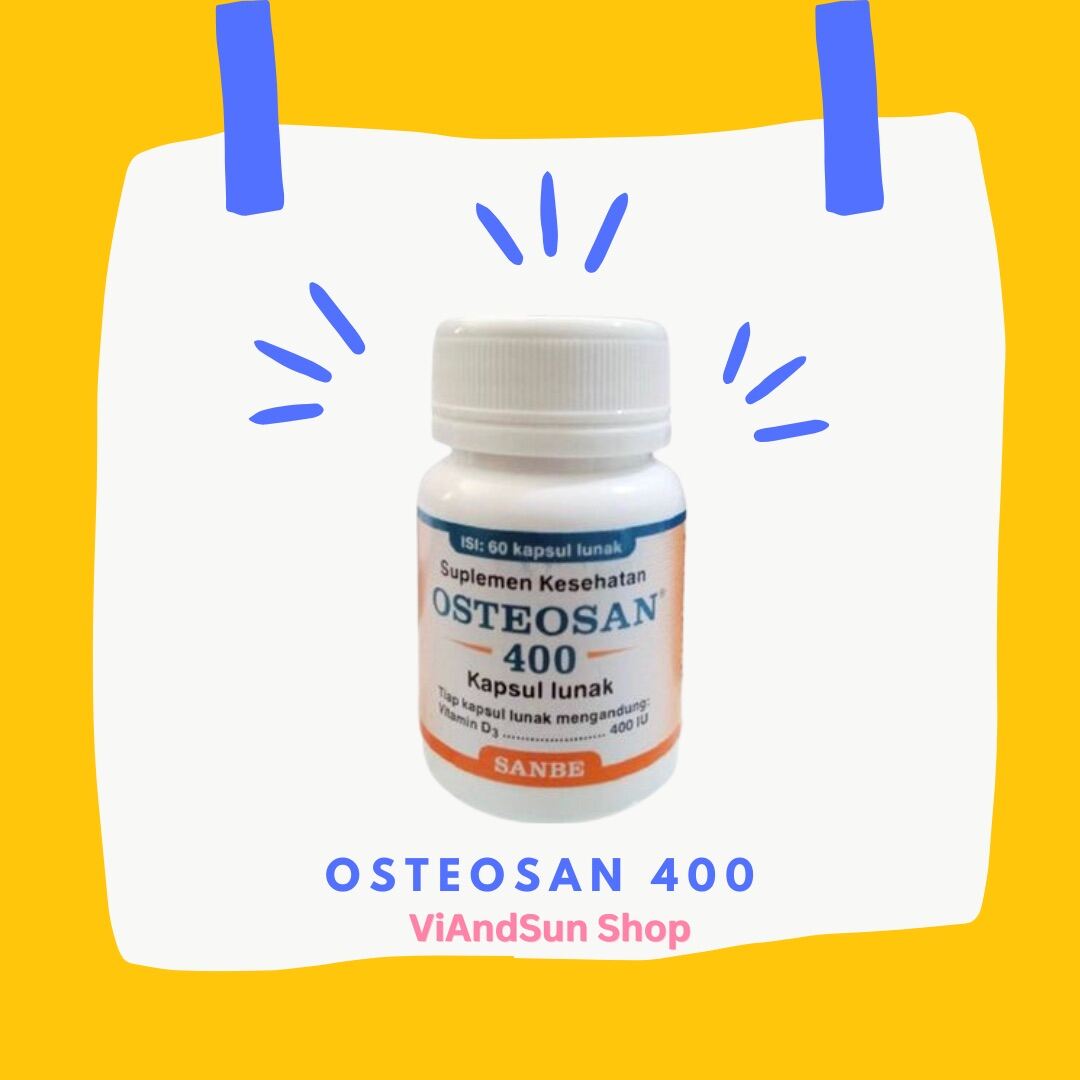 Osteosan 400 - VITAMIN D3 - Sanbe - isi 60 capsul- kesehatan sendi dan ...