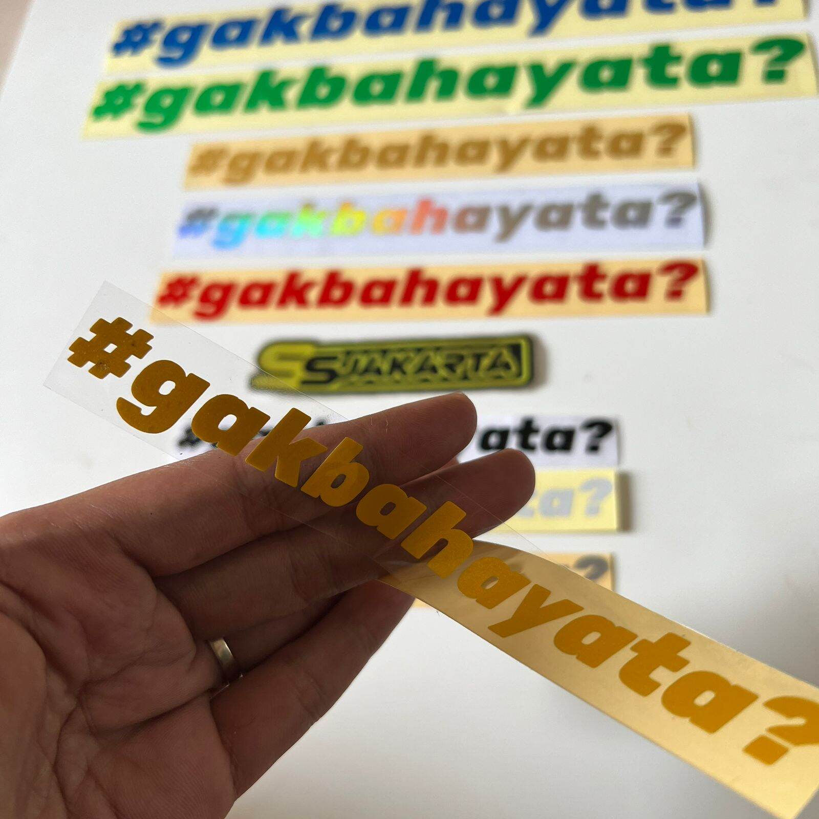 STIKER GAKBAHAYATA STICKER GAK BAHAYA TA CUTTING | Lazada Indonesia