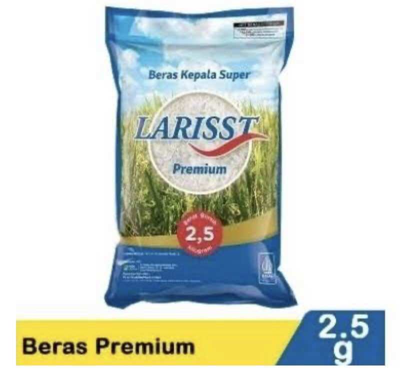 Beras Larisst Premium Super Ukuran Bag 2,5kg | Lazada Indonesia